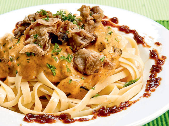 Kare-Kare Pasta | Yummy.ph