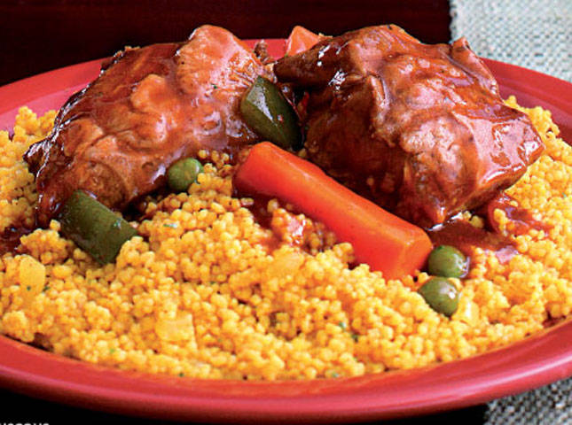 Lamb Stew with Curried Couscous