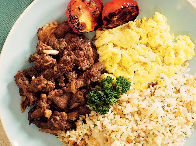 Lamb Tapa with Mint and Parsley Fried Rice