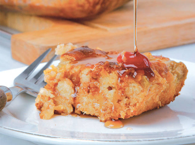 Leftover Doughnut Bread Pudding