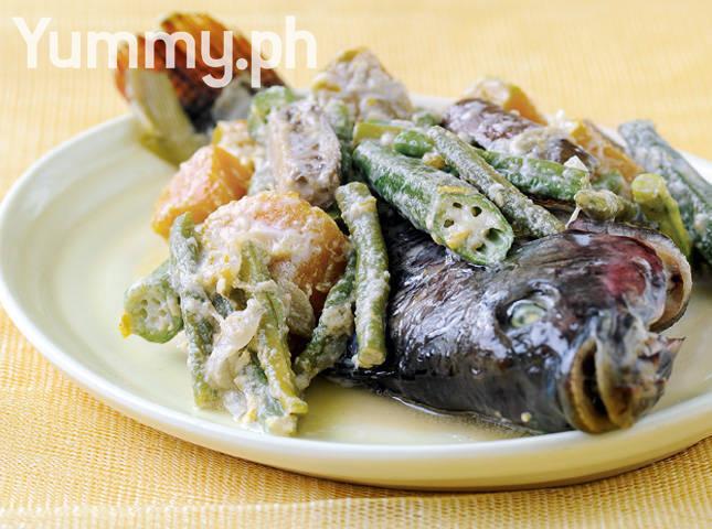 Baked Fish with Vegetables and Coconut Cream