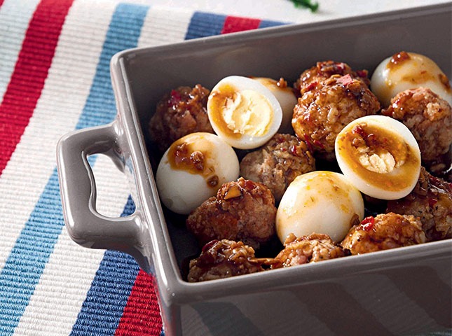 Mini Meatballs and Eggs Recipe