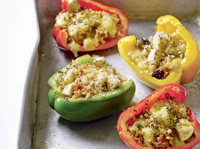Baked Arroz a la Cubana Peppers Recipe