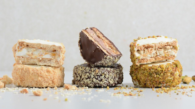 Cara Mia's Ice Cream Sandwiches Made With Sans Rival Cookies