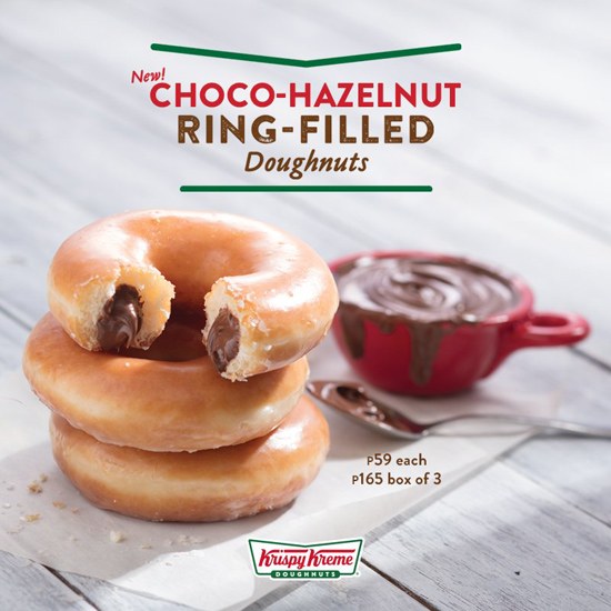 Your Weekend Treat: Krispy Kreme's Choco-Hazelnut Filled Doughnuts!