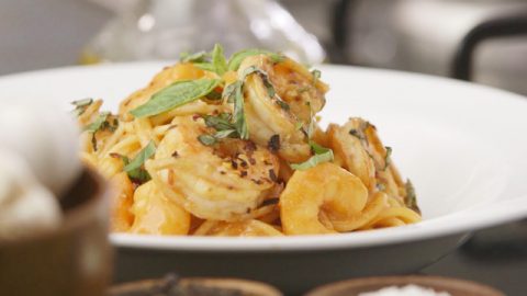 Creamy Shrimp Marinara Spaghetti Recipe