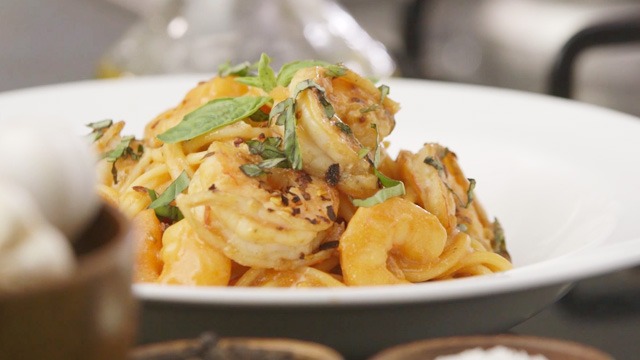 Creamy Shrimp Marinara Spaghetti Recipe