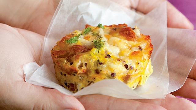 Ham and Cheese Quinoa Cups Recipe