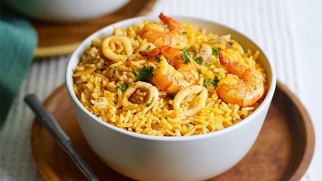 Seafood Aligue Fried Rice Recipe