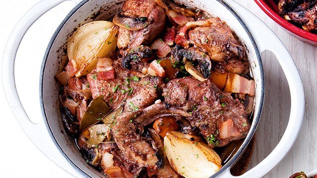 Chicken Stew with Red Wine Recipe