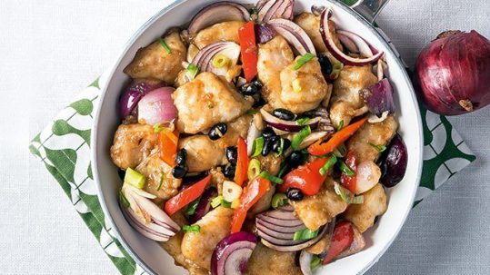 Fish and Vegetables with Tausi Recipe