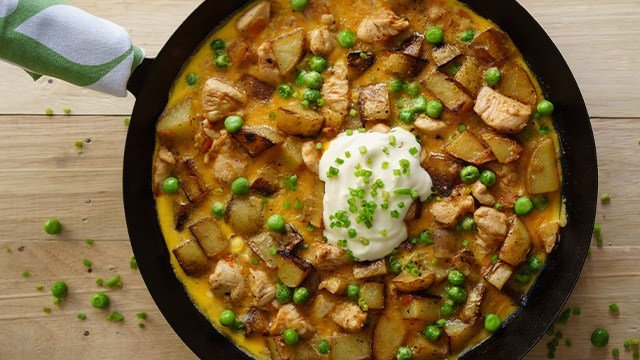 Chicken Potato Frittata Recipe
