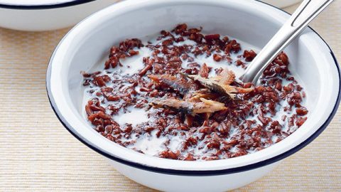 Red Rice Tablea Champorado Recipe