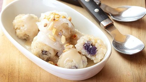 Ube-Stuffed Suman with Latik Recipe