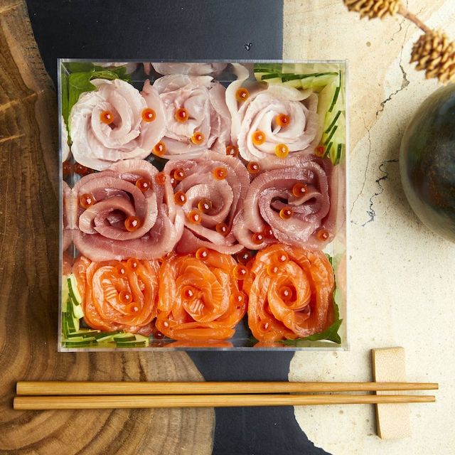 Polaris Fine Foods Offers Flower-Themed Sashimi Boxes
