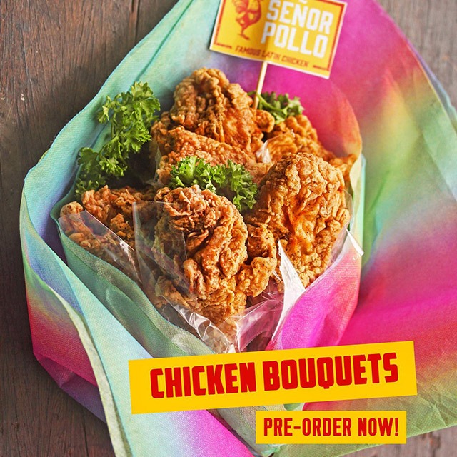 Senor Pollo Celebrates Valentine's Day With Chicken Bouquets