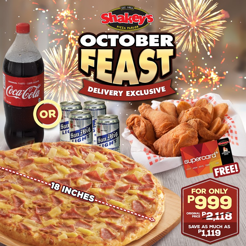 Shakey's Philippine's October Feast Promo