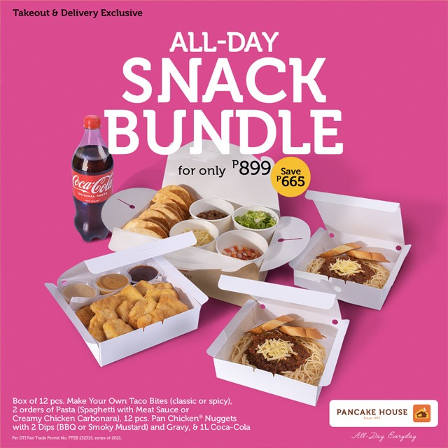 Pancake House All-Day Snack Bundle Promo