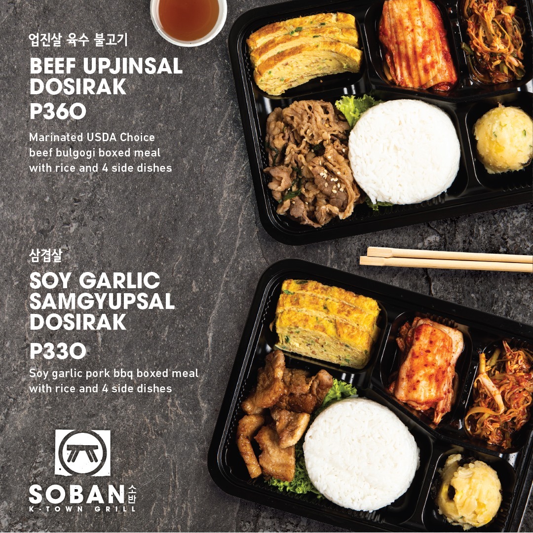 Soban K-Town Grill Now Offers Dosirak