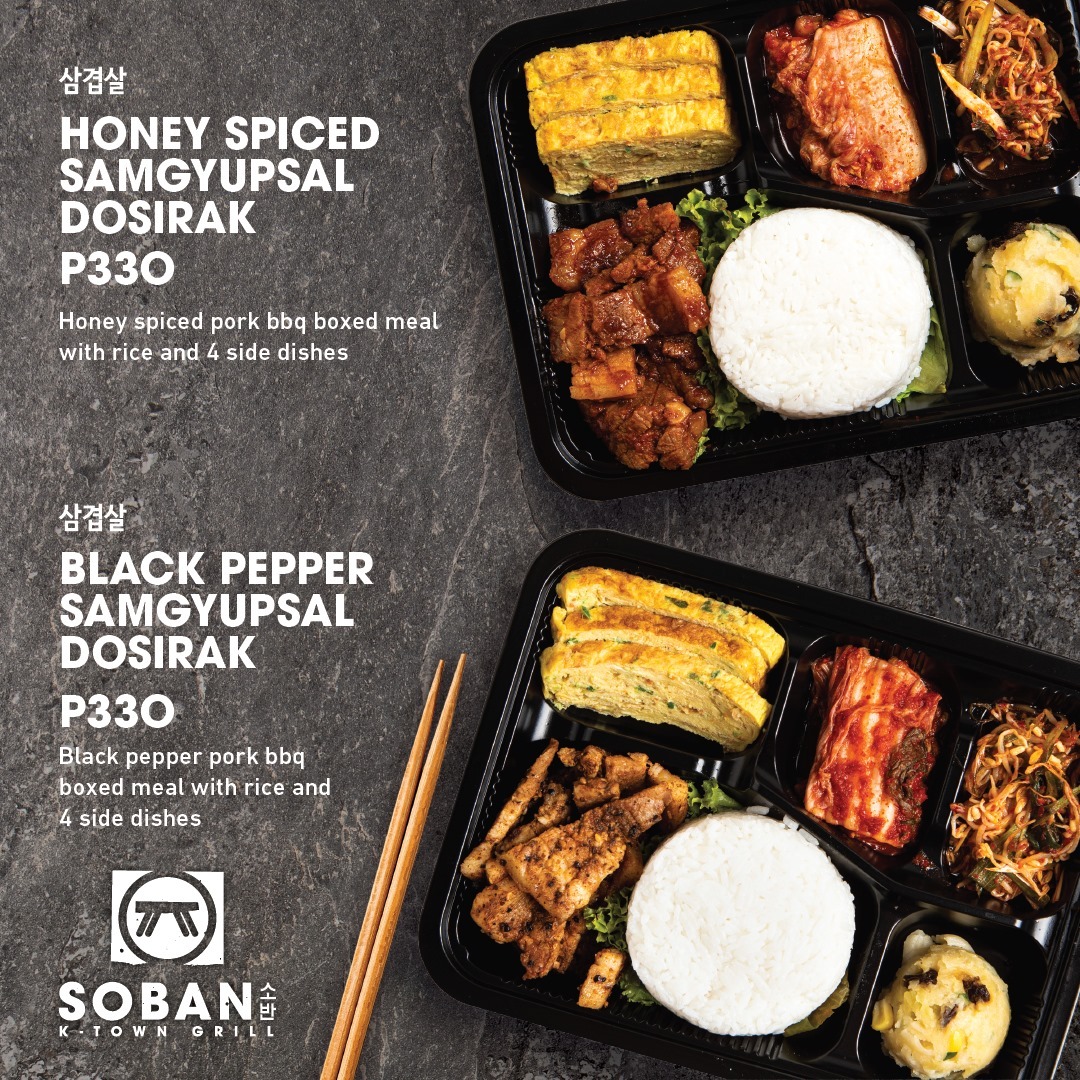 Soban K-Town Grill Now Offers Dosirak