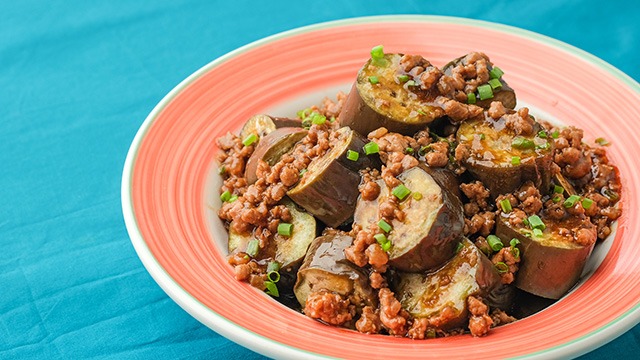 Steamed Talong Recipe with Ground Pork