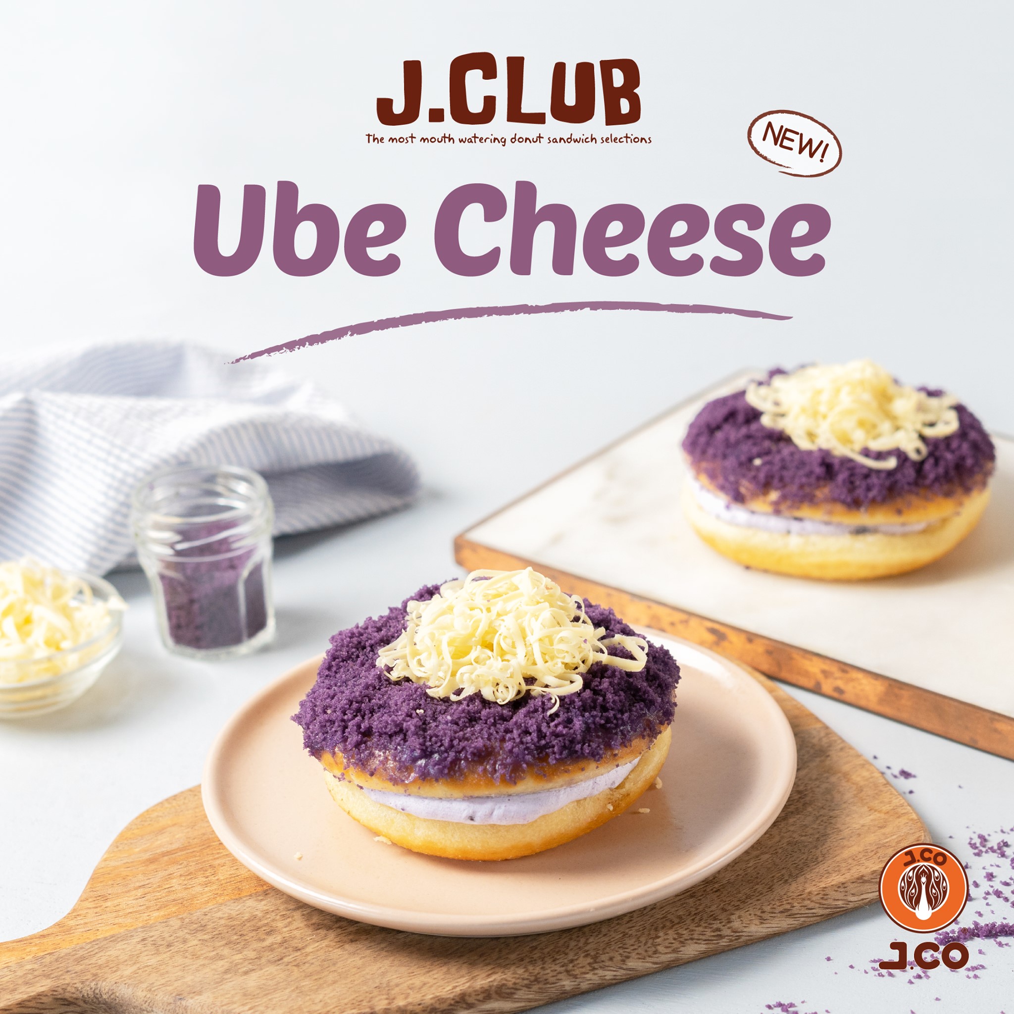 J.CO Donuts & Coffee Introduces The Ube Cheese Donut Sandwich