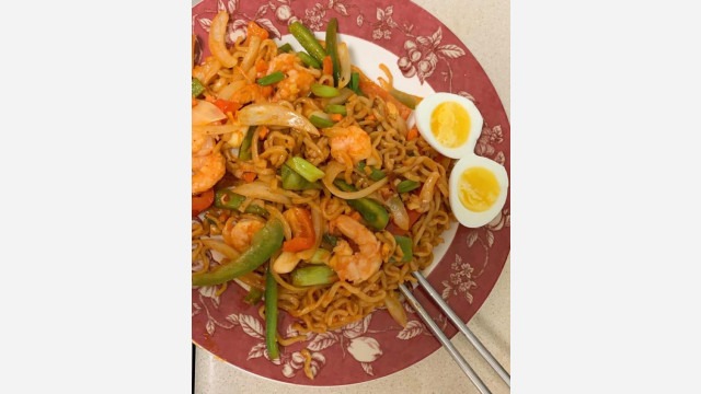 Fried Seafood Samyang Noodles Recipe