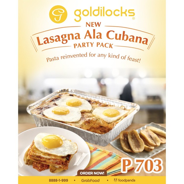 Goldilocks Launches Lasagna ala Cubana
