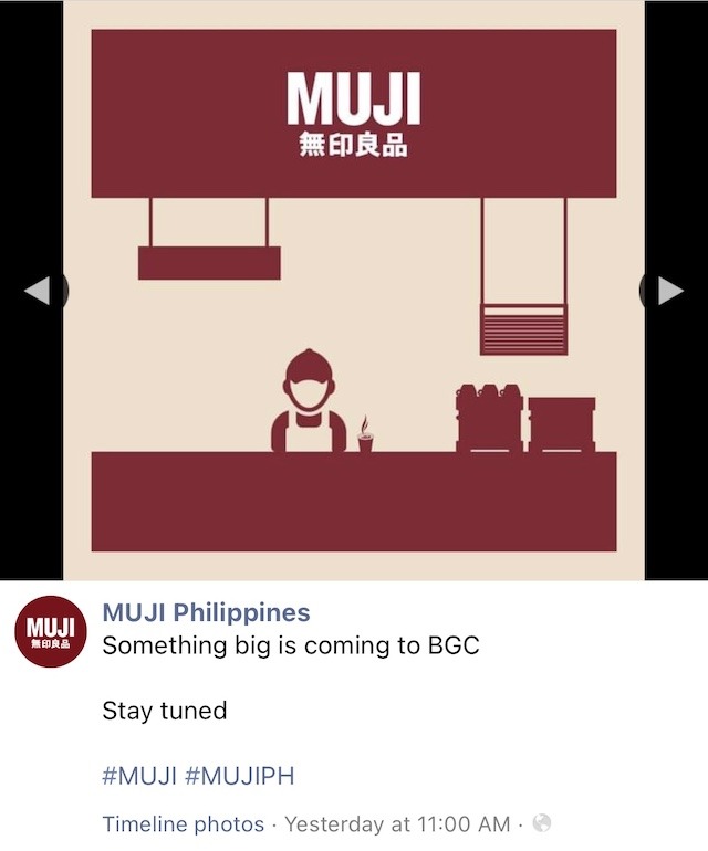 Muji Philippines Teases Opening A Cafe In Bonifacio Global City