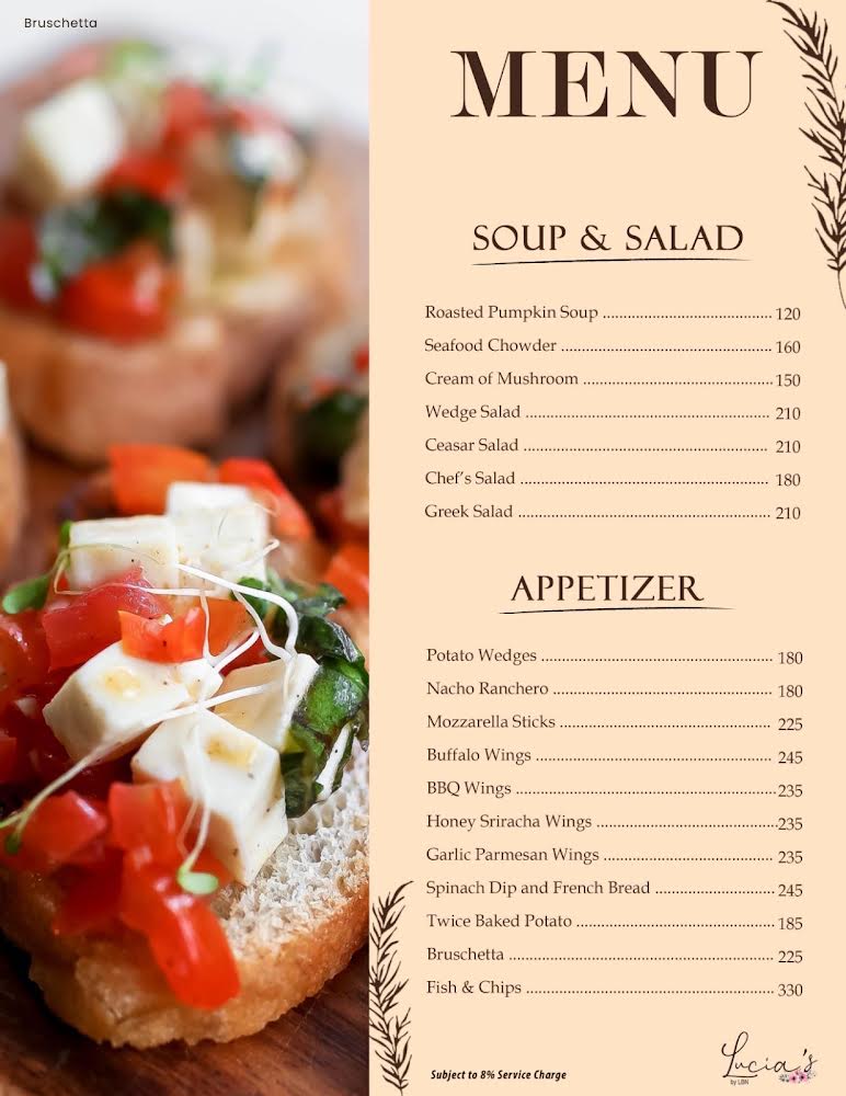 Lucia’s Cafe in Lipa, Batangas