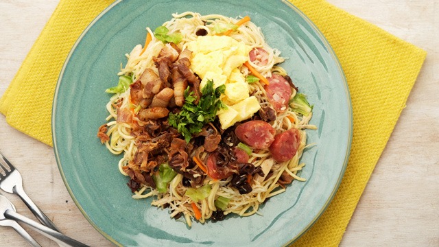 Pancit Bam I With Dried Squid Recipe