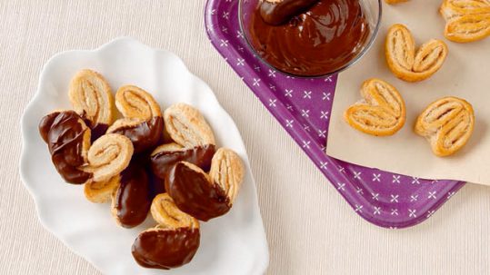 Chocolate-Dipped Palmiers | Yummy.ph