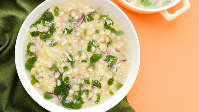 Malunggay and Corn Soup with Egg Recipe
