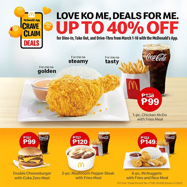 Treat Yourself With Love To Get Your McDonald’s Faves Up To 40% Off