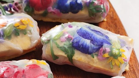 Flower Spring Rolls Recipe