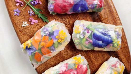 Flower Spring Rolls Recipe